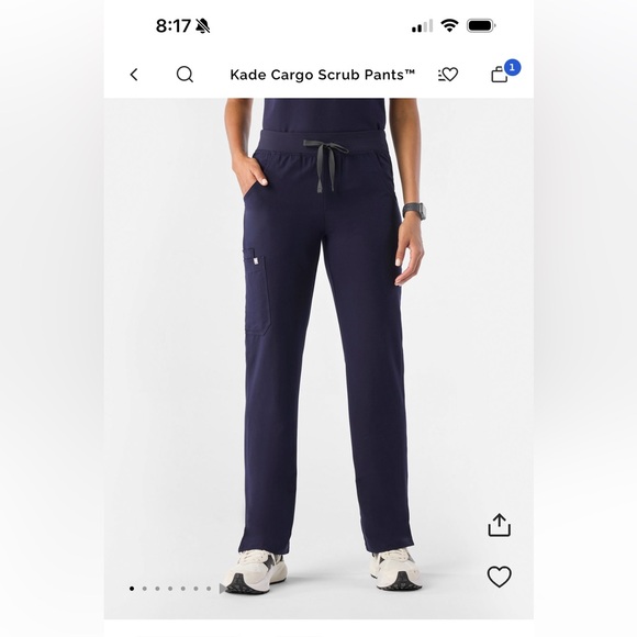 Figs | Pants & Jumpsuits | Figs Womens Navy Cargo Scrub Pants | Poshmark